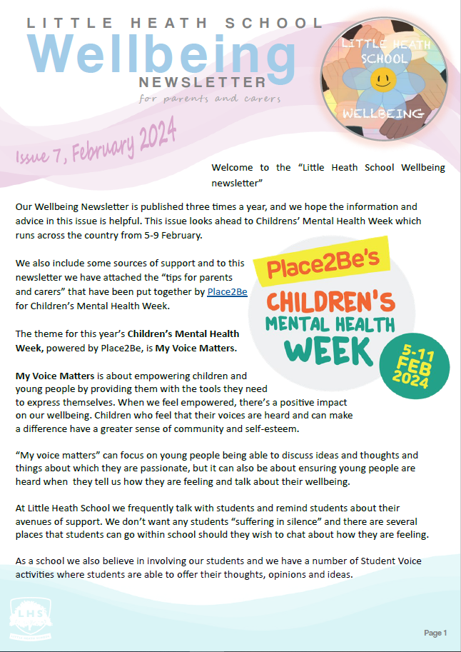 Little Heath School - Newsletters